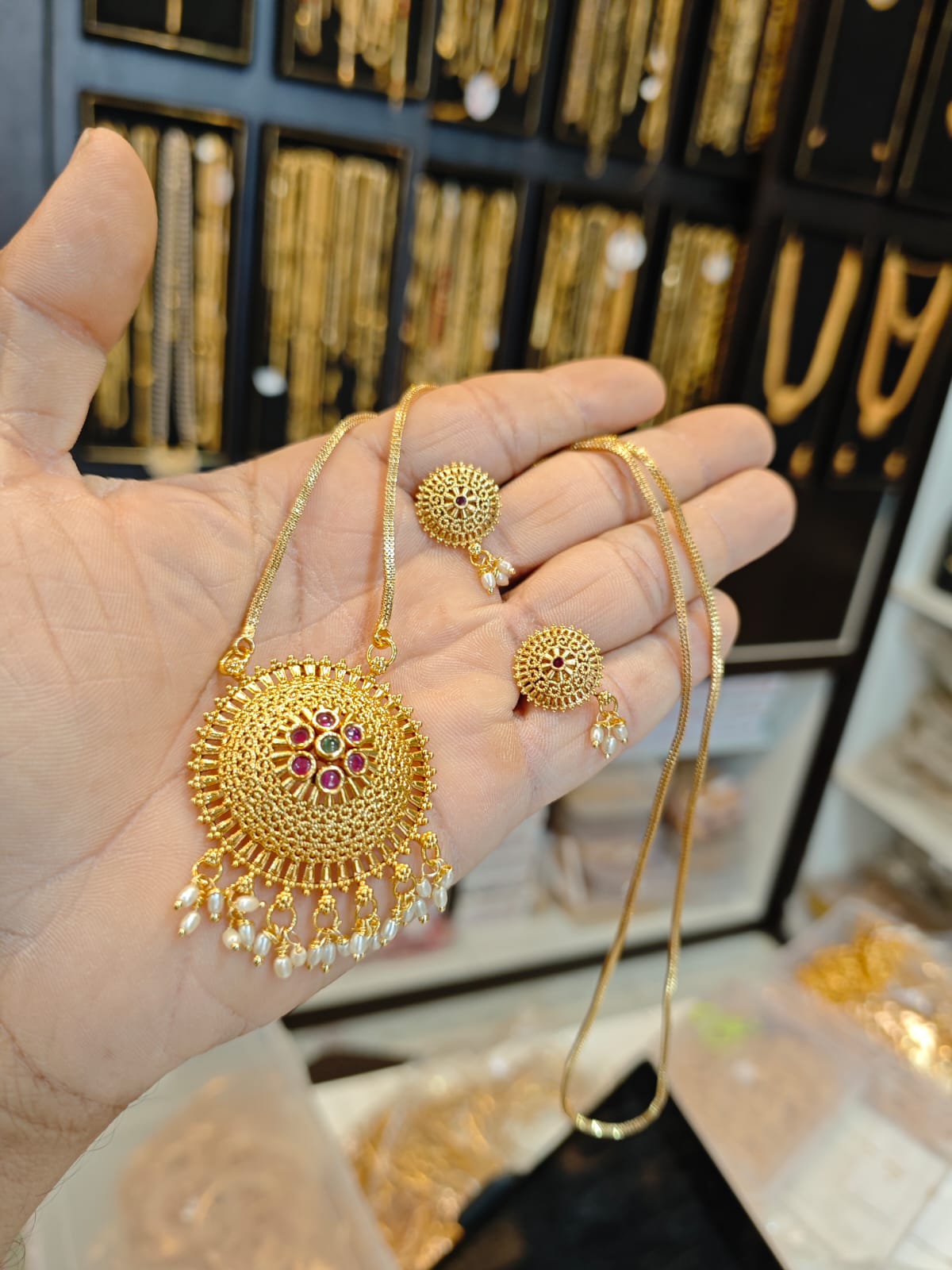 1grm gold polish 24″ padaka set. – Deesa Fashion